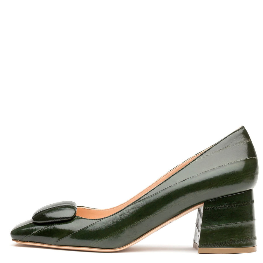 Rupert Sanderson | Naxos in Hunter Green Eel | Blue & Green